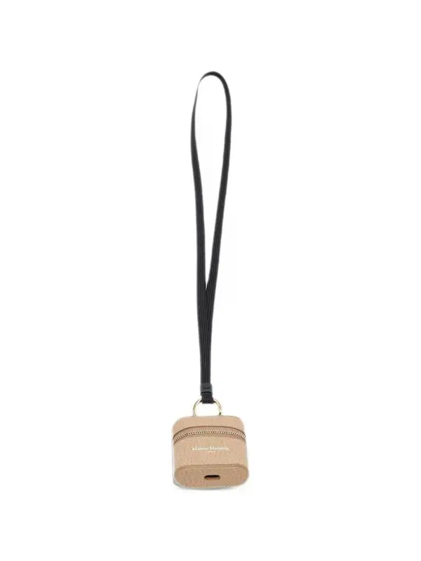 MAISON MARGIELA Grained Leather Airpods Pro Case - Neutrals