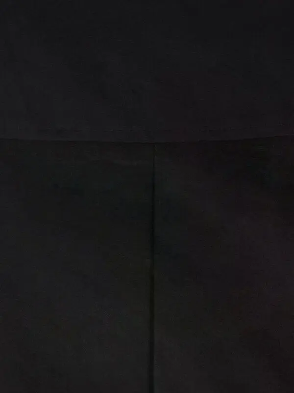 Yohji Yamamoto Pleated Silk Midi Skirt