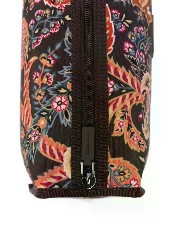 Etro Paisley-print Wash Bag - Brown