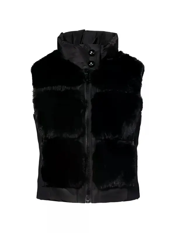 Goldbergh Faux-fur Panelled Gilet - Black