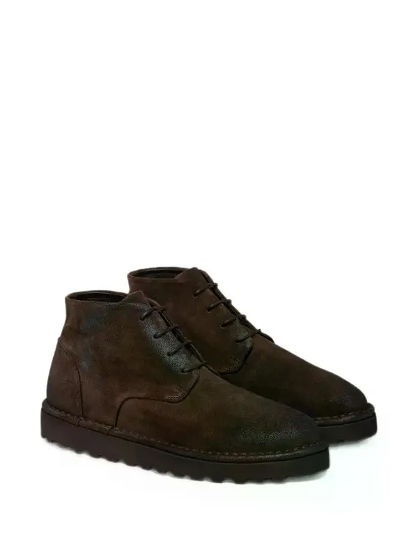 Marsèll Sancrispa Alta Pomice Lace-up Calf Suede Ankle Boots