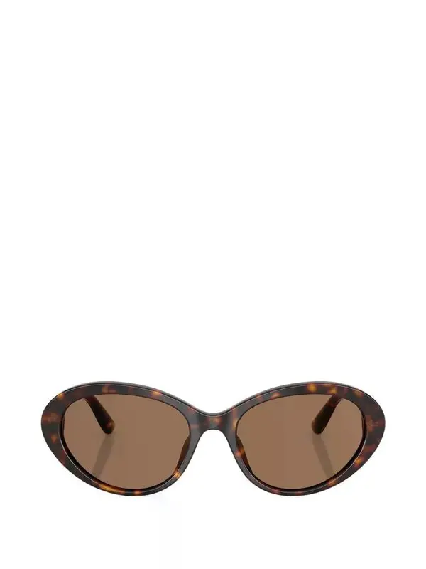 Dolce & Gabbana Tortoiseshell-effect Oval-frame Sunglasses