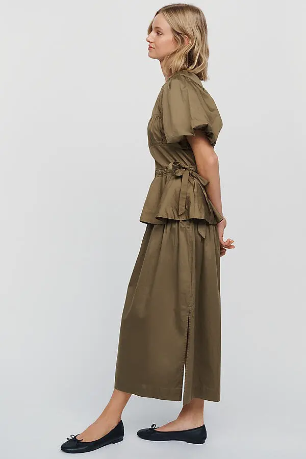 DAMSON MADDER Josie 100% Cotton Midi Skirt