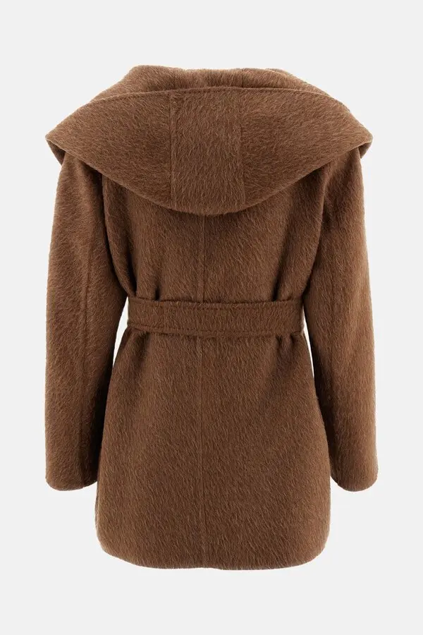 Max Mara Cappotto Corto Con Cappuccio