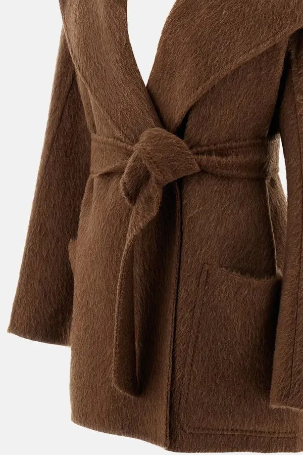 Max Mara Cappotto Corto Con Cappuccio