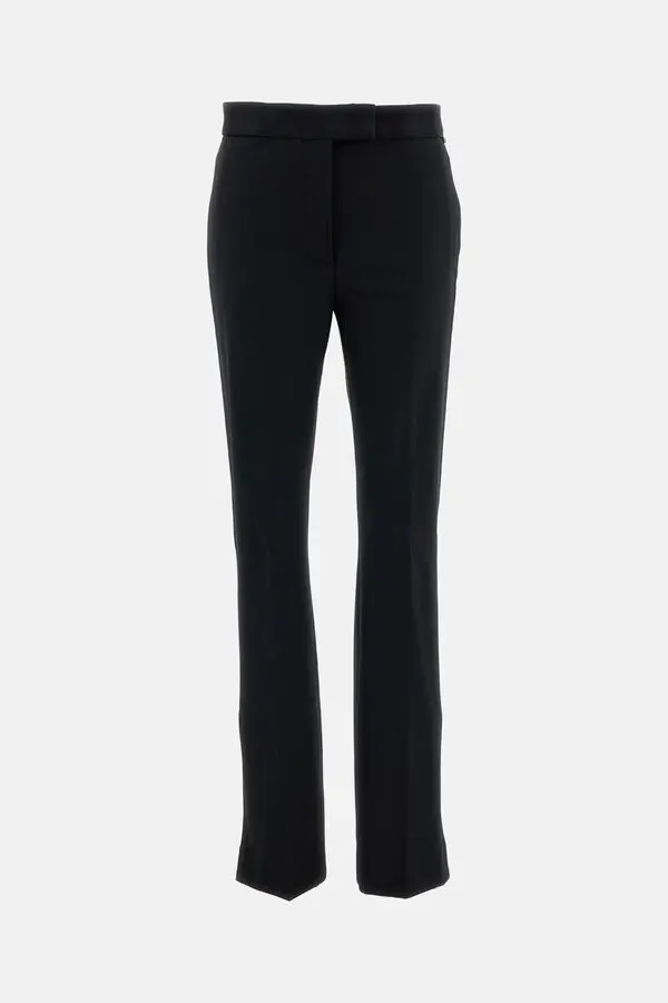 Sportmax Pantaloni Slim Flare In Gabardina Tecnica