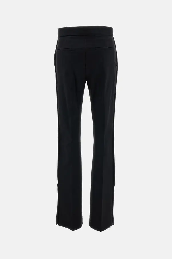 Sportmax Pantaloni Slim Flare In Gabardina Tecnica