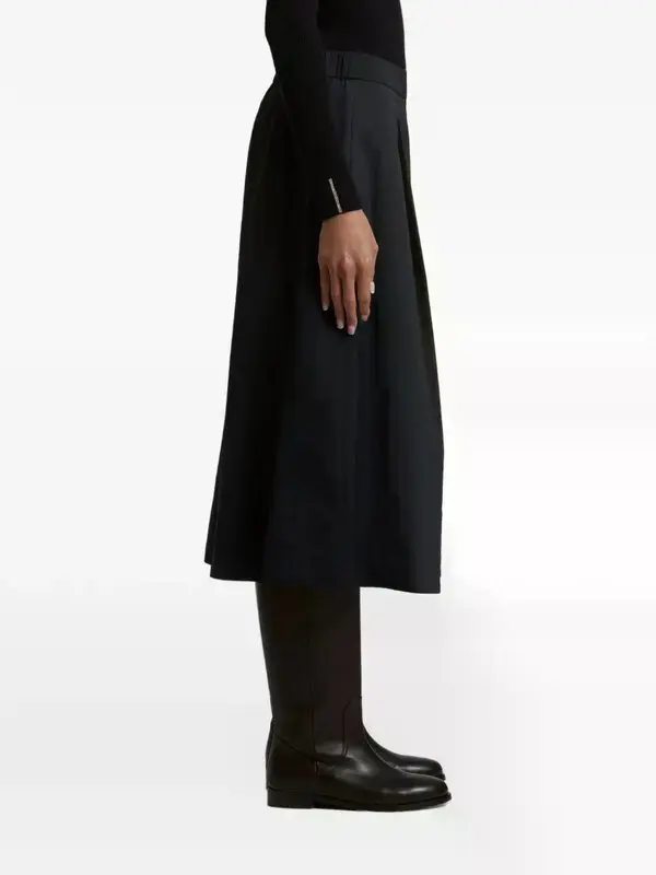 Peserico Pleated A-line Midi Skirt