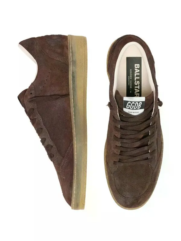 GOLDEN GOOSE Ball Star Sneakers In Suede With Tone-on-tone Star