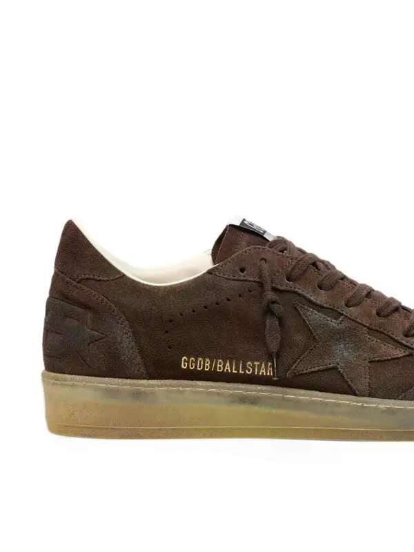 GOLDEN GOOSE Ball Star Sneakers In Suede With Tone-on-tone Star