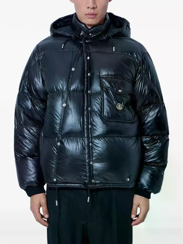 Moncler Karakorum Hooded Short Down Jacket - Black