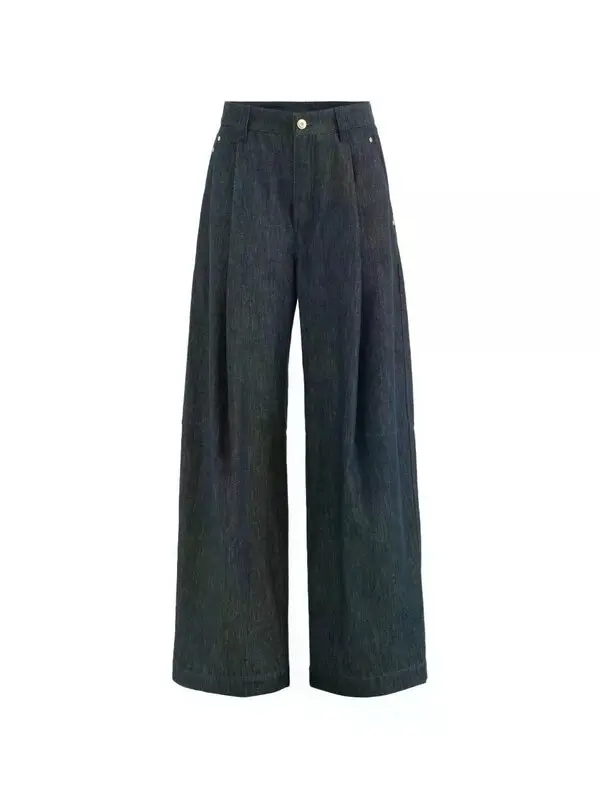 Brunello Cucinelli Monili-embellished Pleated Jeans