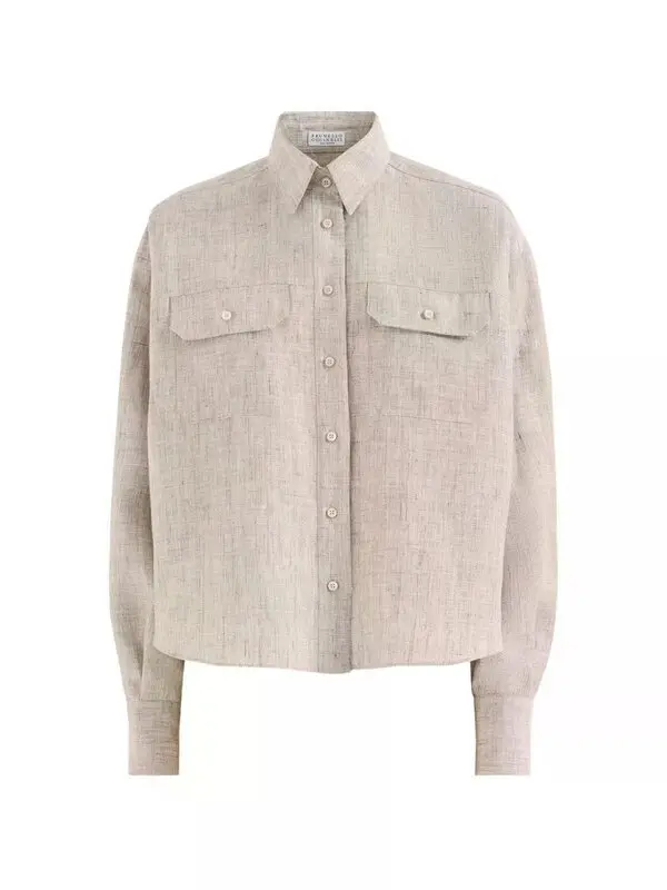 Brunello Cucinelli Chest-pocket Shirt - Neutrals