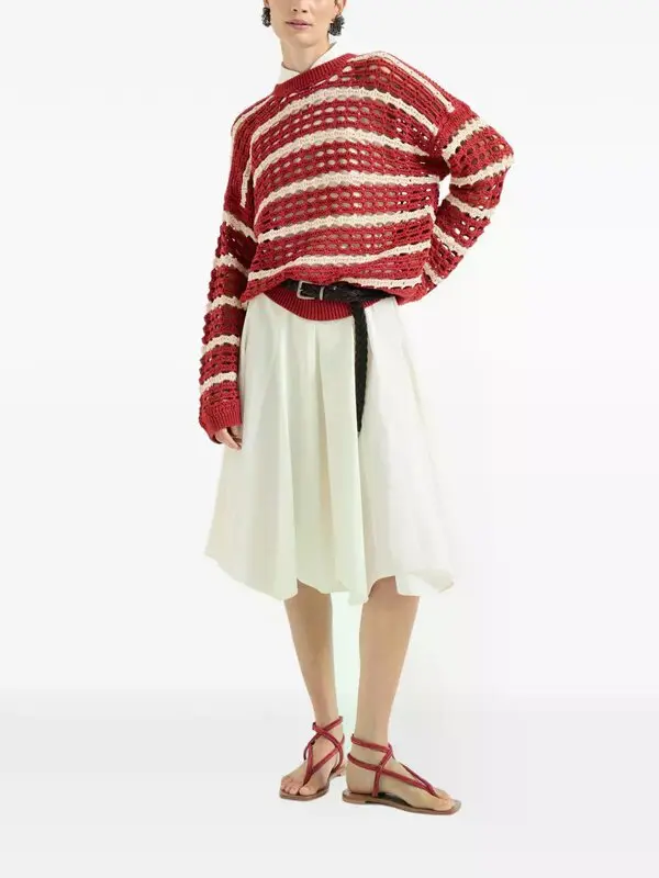 Brunello Cucinelli Cotton Marina Net Sweater