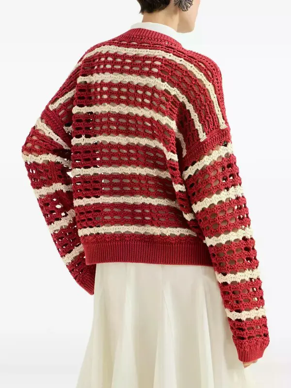 Brunello Cucinelli Cotton Marina Net Sweater