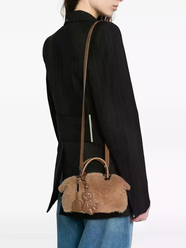 Max Mara Small Teddy Boston Bag Camel