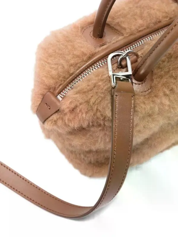 Max Mara Small Teddy Boston Bag Camel