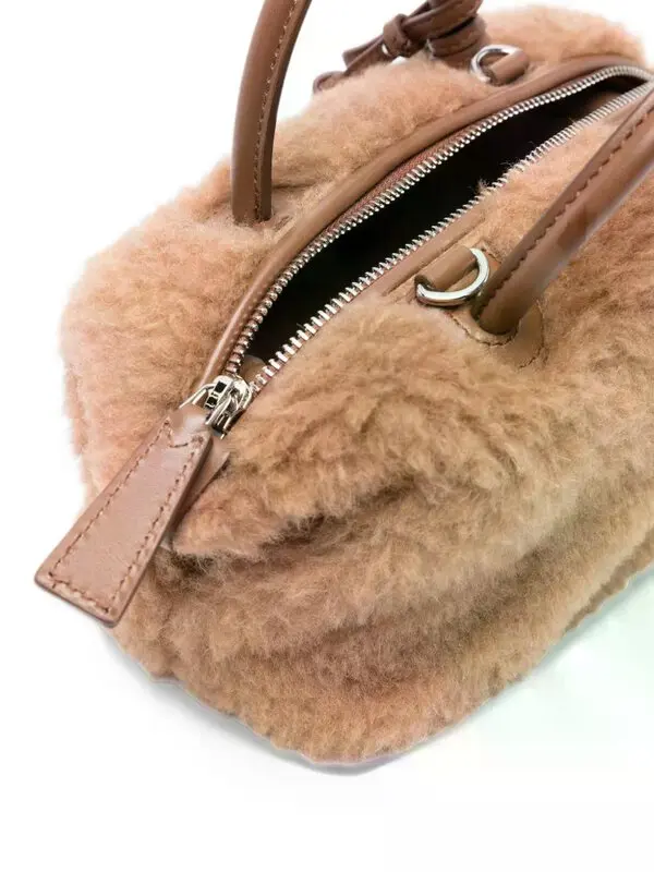 Max Mara Small Teddy Boston Bag Camel