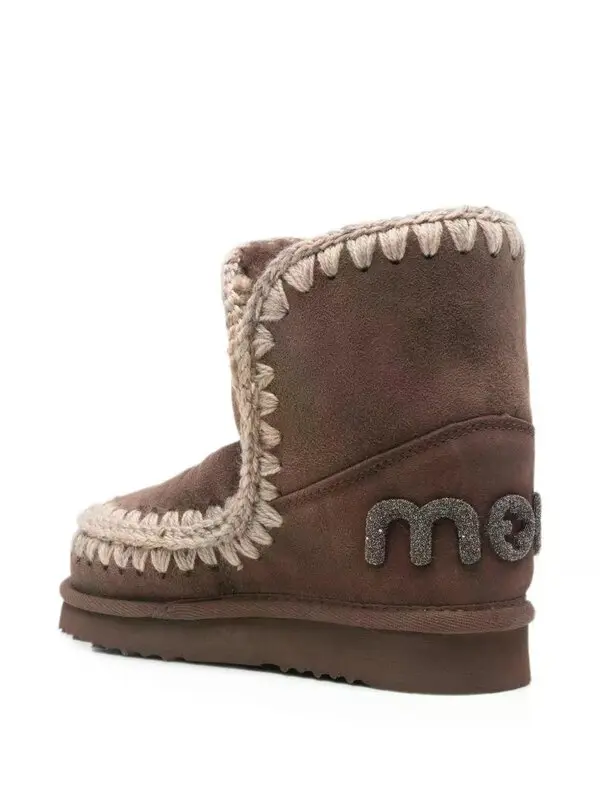 Mou Eskimo Crochet-trim Boots