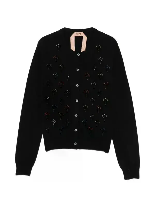 N°21 Bead-embellished Cardigan
