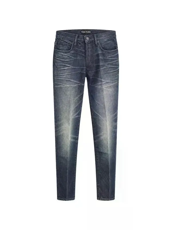 TOM FORD Mila Fit Stonewash Jeans - Blue