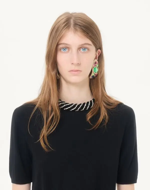 Valentino Garavani Embroidered Wool Jumper