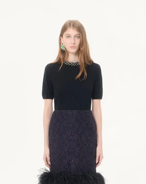 Valentino Garavani Embroidered Wool Jumper