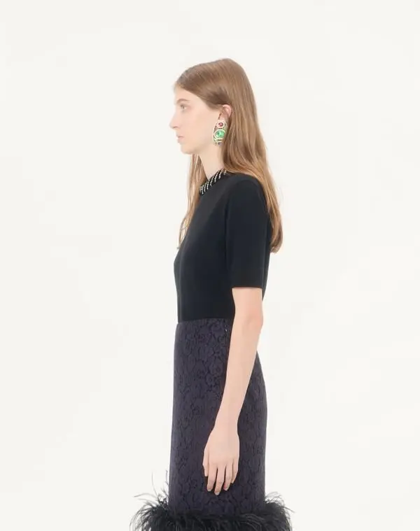 Valentino Garavani Embroidered Wool Jumper