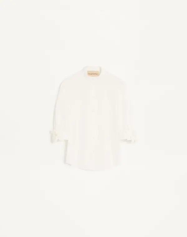 Valentino Garavani Embroidered Poplin Shirt - Latte