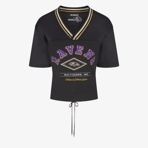 OFF SEASON Baltimore Ravens Lace-back V-neck T-shirt