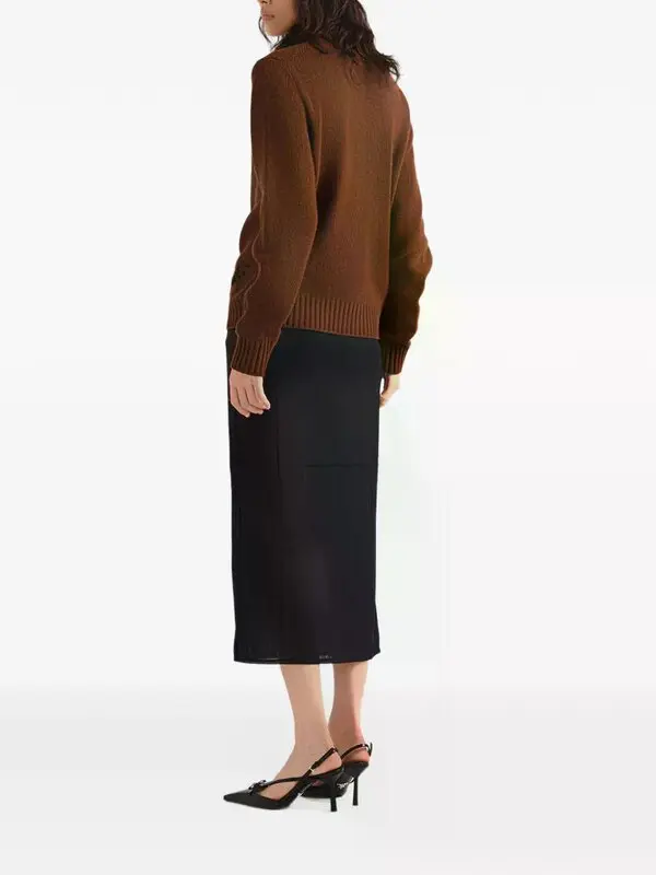 Prada Wool And Cashmere Crew-neck Sweater