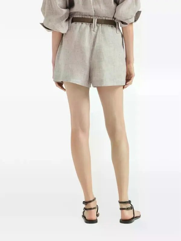 Brunello Cucinelli Elasticated-waistband Shorts - Neutrals