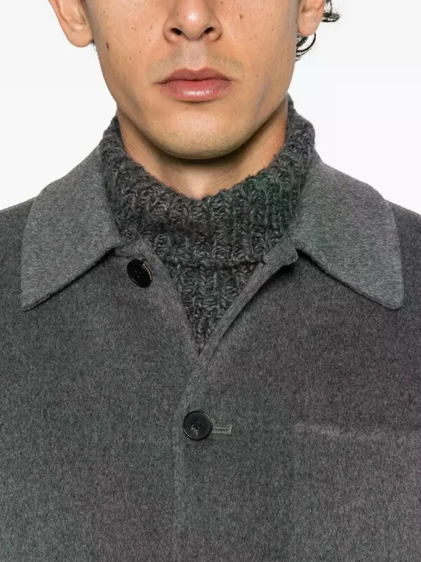 AMARANTO Button-up Patch-pocket Jacket