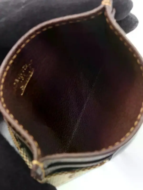 Gucci Gg Canvas Web Stripe Card Case
