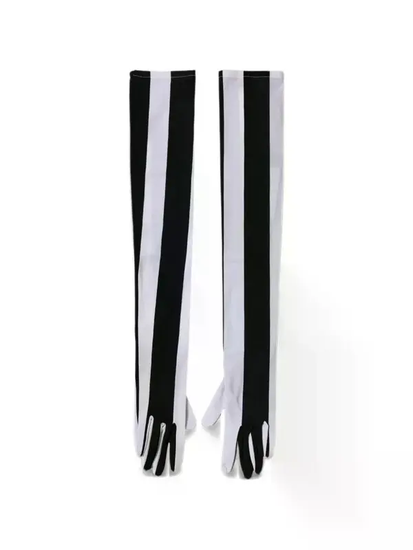 Dolce & Gabbana Striped Elbow-length Gloves