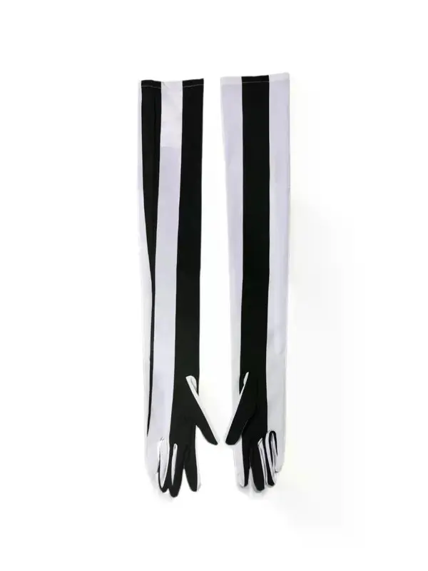 Dolce & Gabbana Striped Elbow-length Gloves