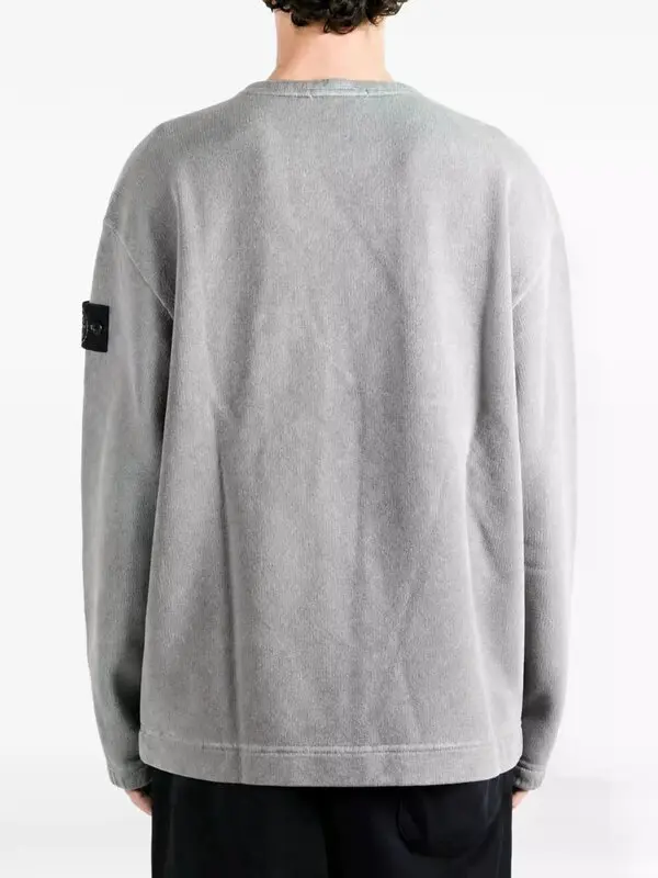 Stone Island 6100028 Mineral Dyed Cotton Fleece Sweatshirt
