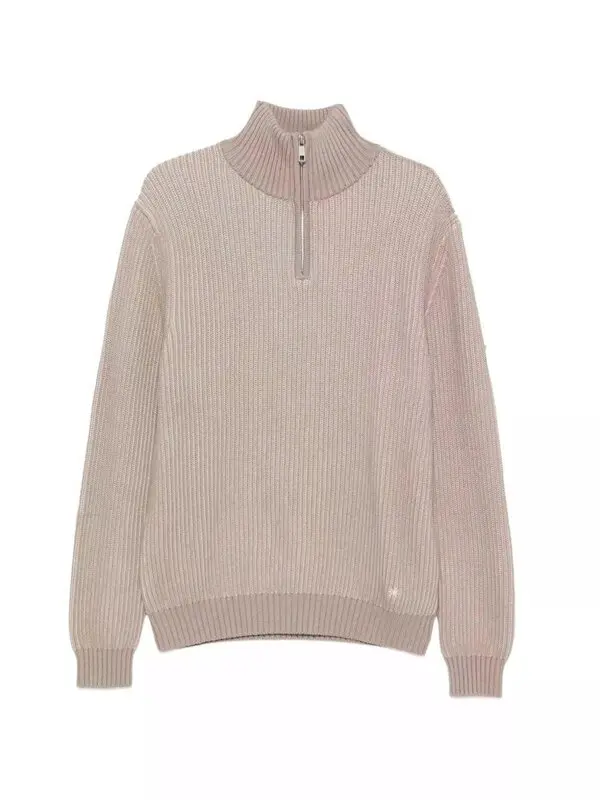 MANUEL RITZ Half-zip Ribbed Sweater