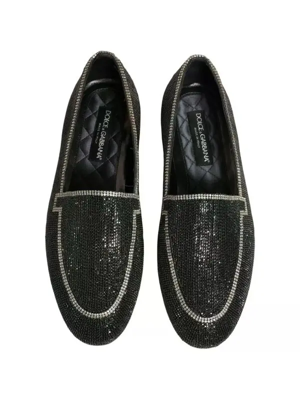 Dolce & Gabbana Crystal-embellished Loafers