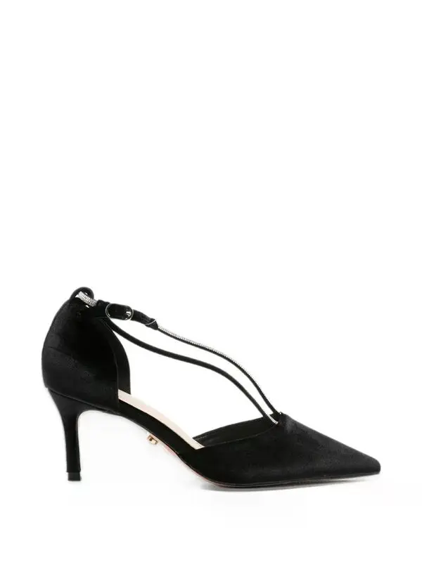 TWENTY FOURHAITCH Crystal-embellished Pointed-toe Pumps