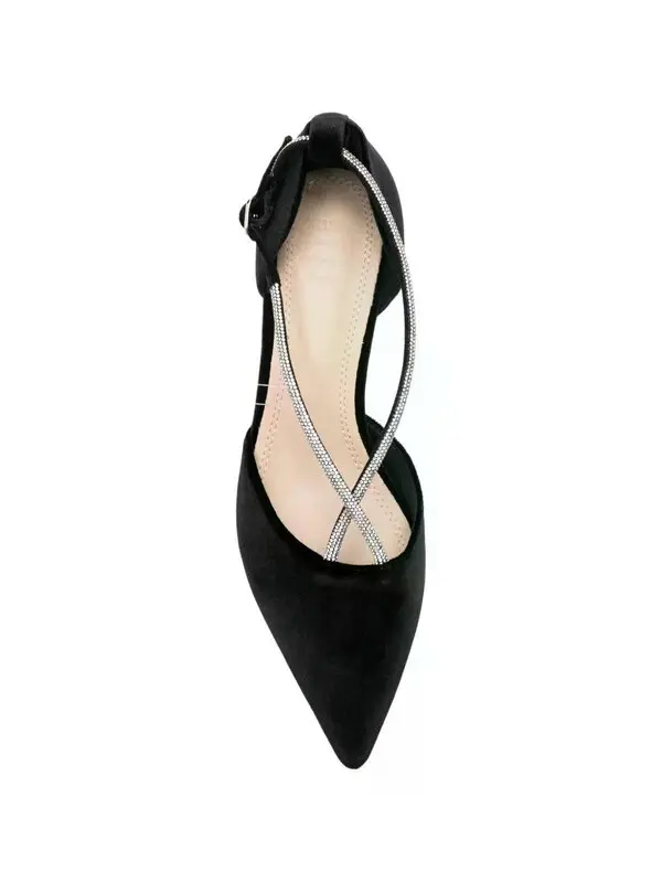 TWENTY FOURHAITCH Crystal-embellished Pointed-toe Pumps