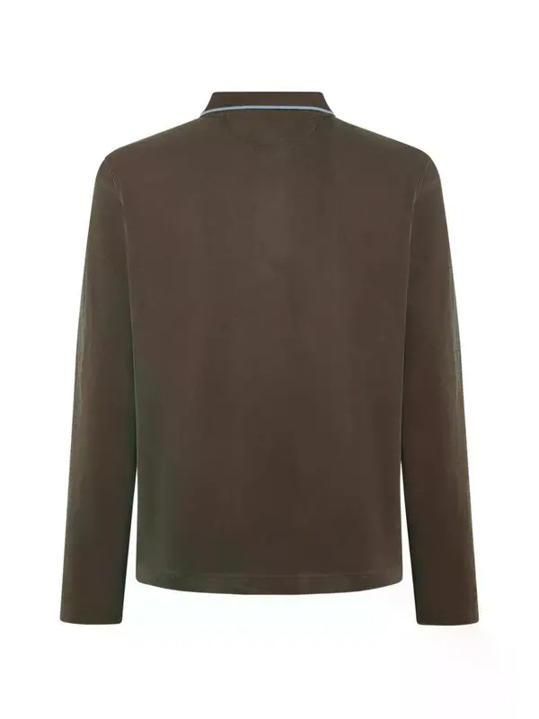 LA MARTINA Flaviano Logo-embroidered Long-sleeve Polo Shirt