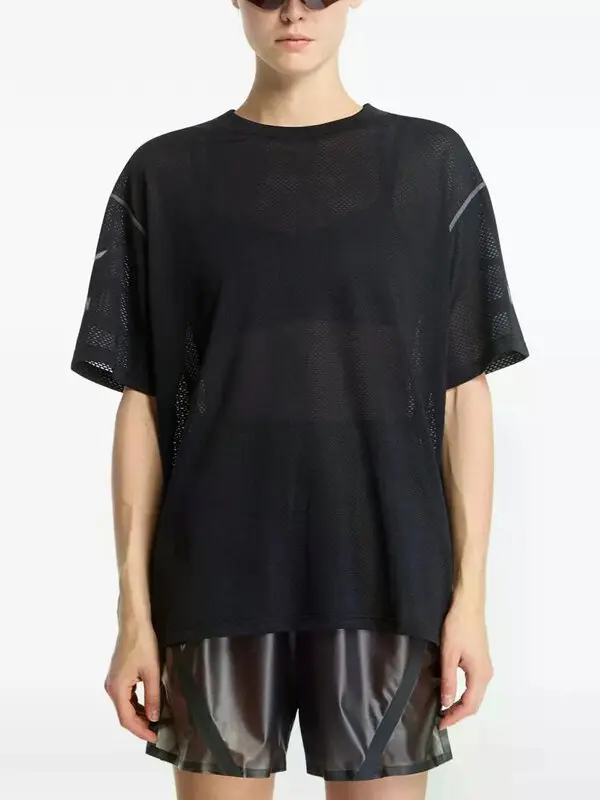 Mizuno X Han Kjøbenhavn Mesh-panelled Logo-print T-shirt
