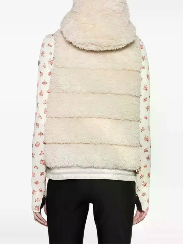 Moncler Teddy Hooded Insulated Vest - Neutrals