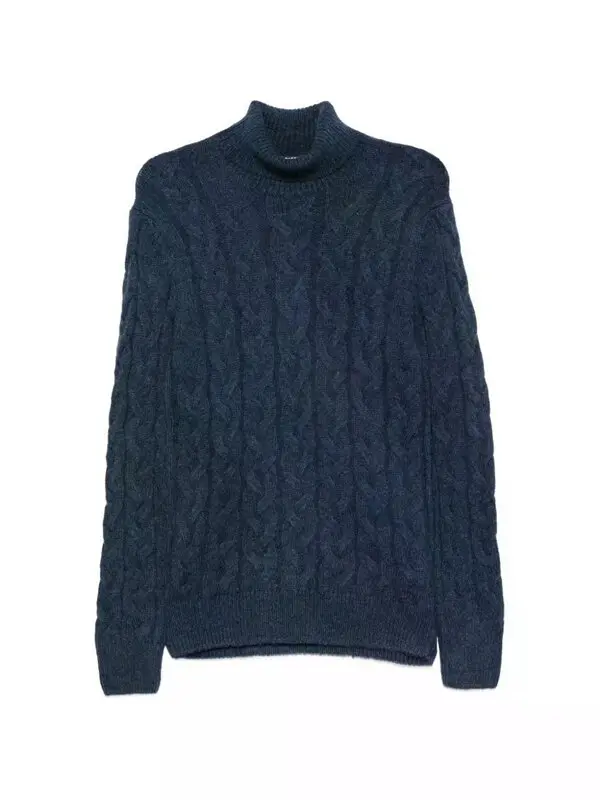BARBA NAPOLI Cable-knit Turtleneck Sweater