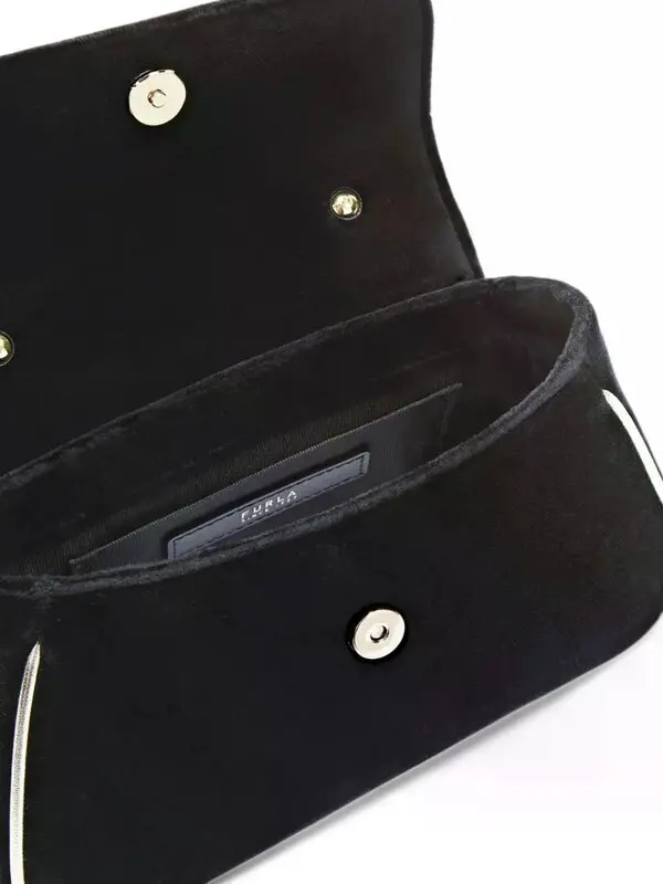 Furla Velvet Contrast-piping Shoulder Bag
