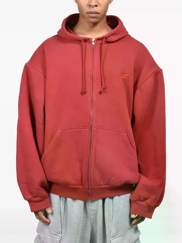 GREG ROSS V2 Shoulder-padded Zip-up Hoodie