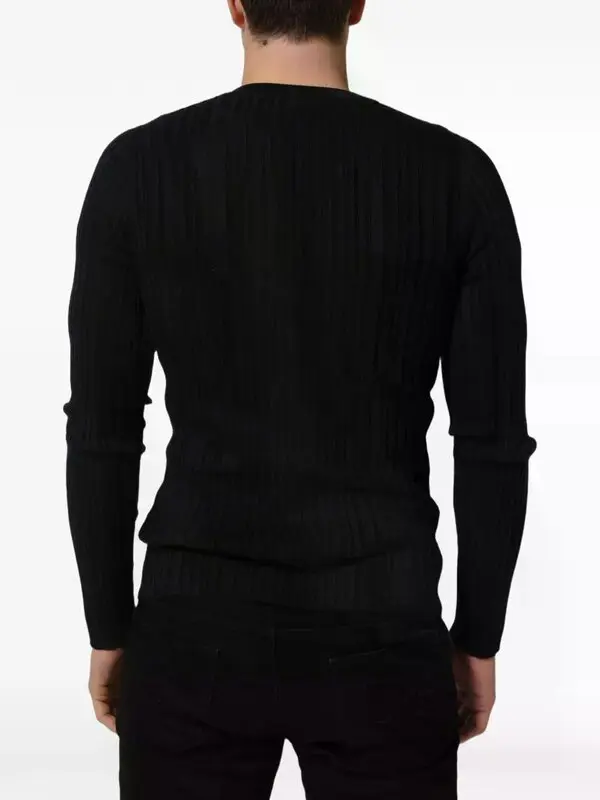 Dolce & Gabbana Silk-blend V-neck Pullover Sweater