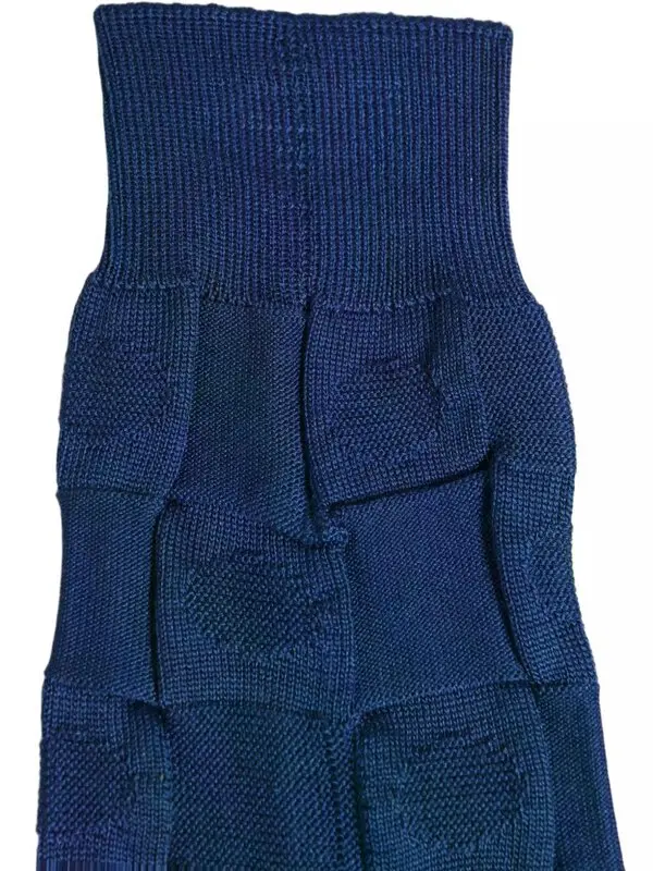 Dolce & Gabbana Checkered Silk Socks