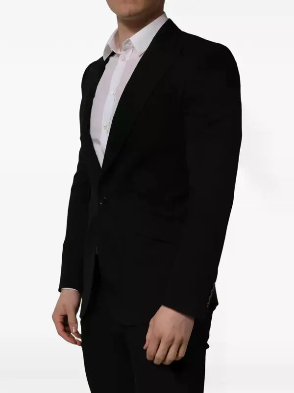 Dolce & Gabbana Wool Single-breasted Blazer - Black